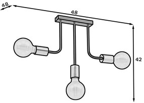 Eltap Designové osvetlění Indigeo 3, 48x42x8cm
