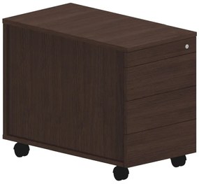 Artspect RC481C/B - Mobilní kontejner bezúchytkový 43x80x59,5cm - Wenge