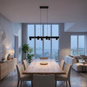 BRILAGI - LED RGBW Stmívatelný lustr na lanku SELE 6xGU10/6,5W/230V černá