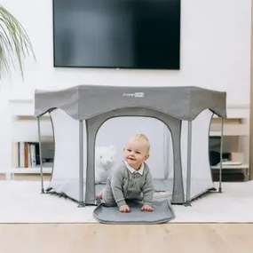 FreeON Dětská ohrádka Hexagon Quick Folding šedá / Rychlé skládání / 1