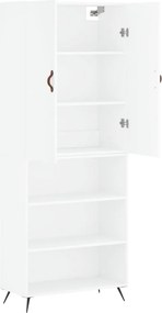 Skříň highboard bílá 69,5 x 34 x 180 cm kompozitní dřevo 3196043