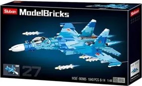 Sluban Model Bricks M38-B0985 Stíhací letoun Su-27 2v1 / LEGO - kompat