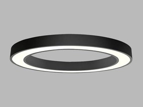 Stmívatelné stropní LED svítidlo SATURN - černá, 80 W, 6600 lm, 800 mm, TRIAC