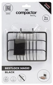 Samolepicí držák na mýdlo Compactor Bestlock Black Magic systém bez vrtání