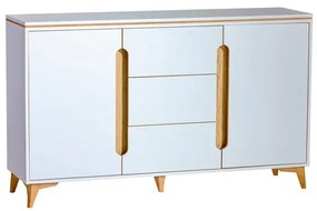 Komoda GAPPA 06 Bílá + jasan horský