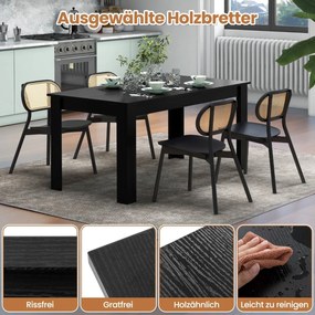 Costway 160 cm dlouhý rozkládací jídelní stůl moderní s místem až pro 8 osob