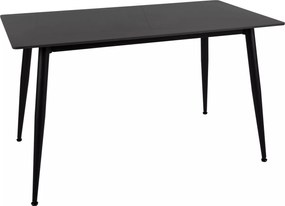Jídelní stůl Rion 130 cm keramika černý mramor/černý