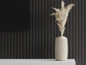 Mexen Lam-B, akustické stěnové lamely 275 × 30 cm, HDF deska 4 mm, technická dýha, eben černý, S100-275307-3015-023