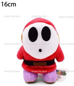 Plyšové hračky ze hry Super Mario Bros - vedlejší postavy Varianta: Shy Guy, 16 cm