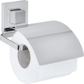 Držák na toaletní papír z nerezové oceli QUADRO, Vacuum-Loc, 12 x 14 cm, WENKO