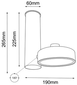 Shilo 2208 - Bodové svítidlo NATORI 1xGU10/15W/230V černá