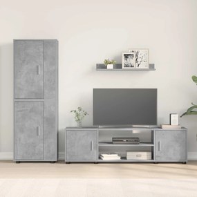 Sestava TV skříněk Betonově šedá Kompozitní dřevo 3397899