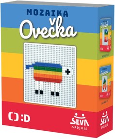 SEVA Mozaika Ovečka Déčko 338 dílků plast STAVEBNICE 19