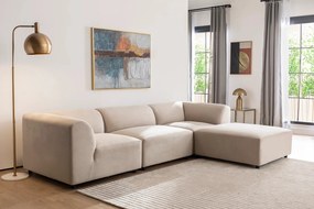 Hanah Home Rohová pohovka ALPHA krémová pravá