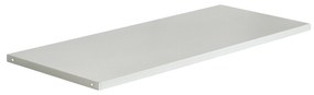 Kovová police pro spisovéskříň, 900 x 20 x 360 mm, šedá