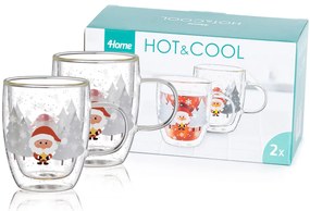 4Home Termo sklenice Mug Santa Hot&Cool 270 ml, 2 ks