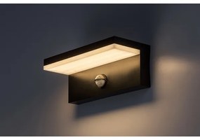 Rabalux 77115-LED Ven. nás. svítidlo se senzorem ZARAGOZA LED/9W/230V IP54 černá