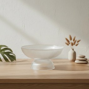 Skleněná mísa RIBBING 1,8 L transparentní
