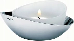 Stelton Lily Svícen Tealight 2 Ks Leknín Stříbrný