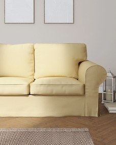 Potah na pohovku IKEA Ektorp 3-místná rozkládací, NOVÝ MODEL 2013 barva krémová látka lesklé, pletený vzor