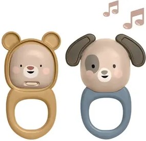 TAF TOYS Chrastítko Sound Discovery Duo Bell  Clapper / Sada 2 ks / Si