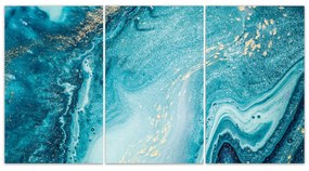 Malvis ® Obraz Modrá abstrakce Velikost: třídílný obdélník - 120x80 cm