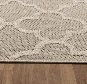 Kusový koberec Patara 4951 Beige – na von aj na doma, 80x150, béžová, chodba / predsieň, Ayyildiz