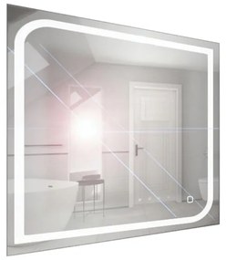 A-Interiéry Zrcadlo závěsné s pískovaným motivem a LED osvětlením Nika LED 6/60 - nika led 6-60