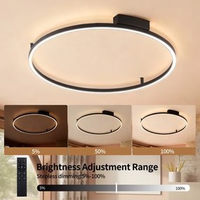 Brilagi - LED Stmívatelné svítidlo PORTOFINO LED/60W/230V pr. 80 cm černá + DO