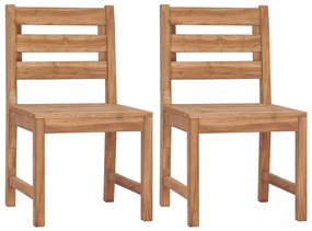 Zahradní židle 2 ks masivní teakové dřevo,  315614