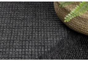 koberec kulatý TIMO 5000 SISAL venkovní rám černý velikost kruh 200 cm | krásné koberce cz