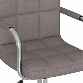 Otočná kancelářská židle taupe textil 334676