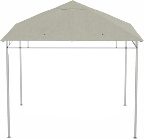 Outsunny náhradní střecha pro altán polyester 180 g/m² 3 x 3 m šedá