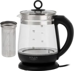 Adler AD 1299 černá / Rychlovarná konvice / 2200W / 1.5 L / sklo
