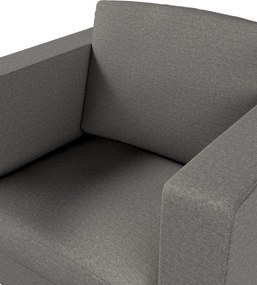 Potah na křesko IKEA Karlanda, krátký barva šedá látka pletený vzor