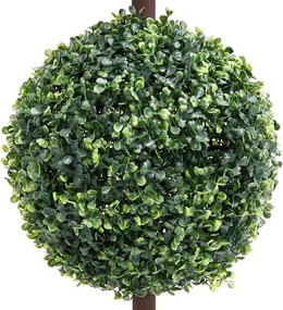 Umělý zimostráz ve tvaru koule s květináčem zelený 118 cm 336511