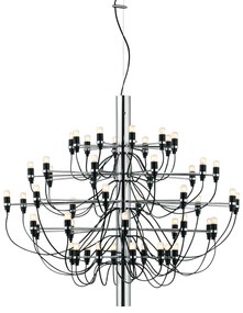 Flos 2097-50, luxusní chromový lustr, 50x15W E14 mléčná, prům. 100cm, výška 88cm