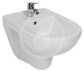 Jika - Závěsný bidet, otvor pro baterii, s postranními otvory, bílá