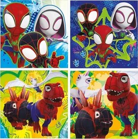 EDUCA Puzzle Spidey a jeho úžasní přátelé: Dino-web 4v1 / (12  16  20