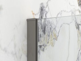 Erga Paris, sprchová zástěna Walk-In 150x200 cm, 8mm čiré sklo, grafitový profil, ERG-V02-PARIS-150x200-CL-GG