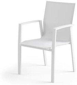 Zahradní hliniková židle LEON bílá
