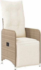 5dílný zahradní bistro set s poduškami hnědý polyratan 3277211