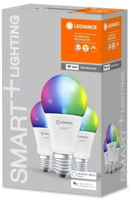 SADA 3x LED RGBW Stmívatelná žárovka SMART+ E27/9,5W/230V 2700K-6500K - Ledvance
