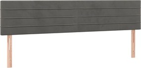 Box spring postel s matrací tmavě šedá 180x200 cm samet 3141378