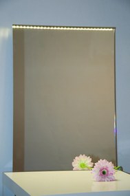 Amirro Zrcadlo na zeď dveře chodbu do pokoje ložnice koupelny předsíně ORION 60 x 80 cm s LED osvětlením 901-435