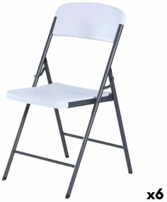 Skládací židle Lifetime, bílá 47 x 84,5 x 48 cm (6 kusů)