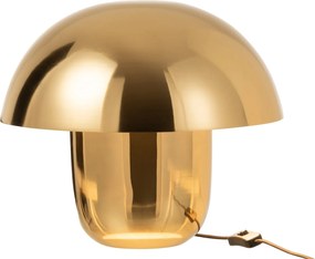Zlatá kovová stolní lampa Mushroom - Ø 40*34cm