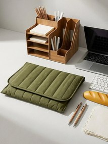 Sinsay - Prošívaná taška na notebook - khaki