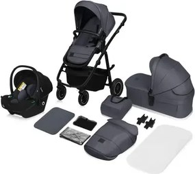 LIONELO Kočárek kombinovaný Amber Plus 3v1 Grey Graphite
