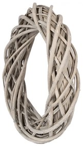 Přírodní šedý ratanový věnec Rattan S - Ø 30*6 cm